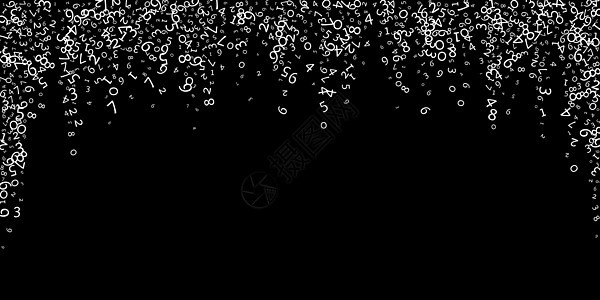 白色背景上的彩色数字随机分布的重叠数字命理或大量数据的符号一对零杂乱无章插画图片下载-正版图片402352200-摄图网