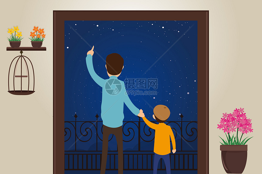 家庭教育插画图片下载-正版图片400063288-摄图网