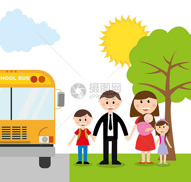 家庭教育插画图片下载-正版图片400063400-摄图网