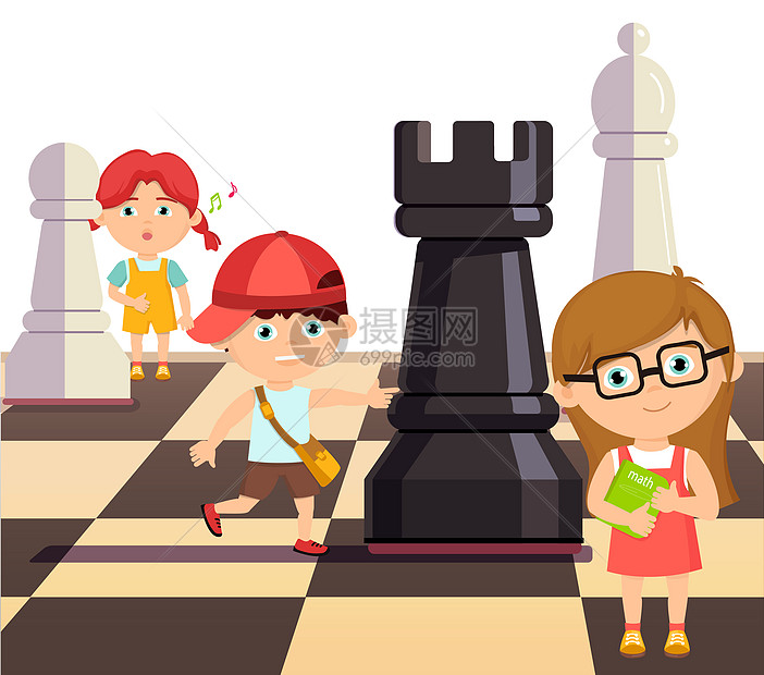 报名国际象棋插画图片下载-正版图片400063599-摄图网