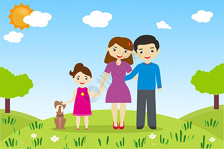 家庭教育插画_家庭教育卡通_家庭教育插图_手绘_板绘_摄图网