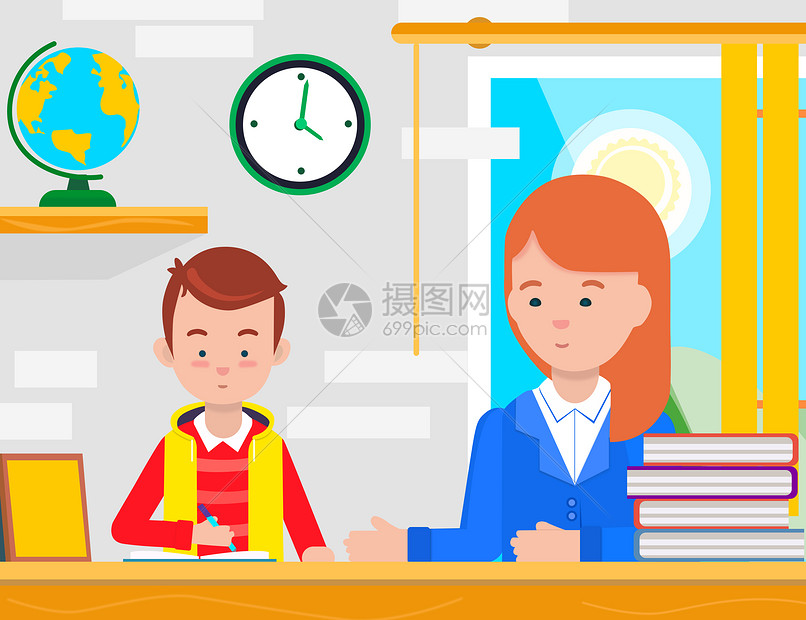 家庭教育插画图片下载-正版图片400075291-摄图网
