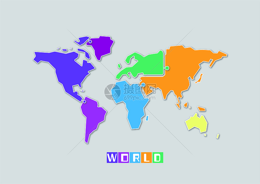 彩色的世界地图图片素材-正版创意图片400077780-摄图网