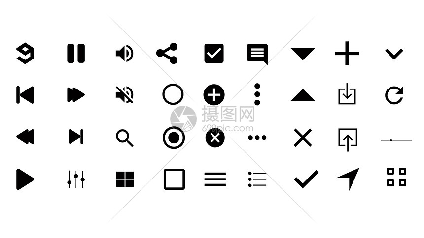 功能按键矢量图标插画图片下载-正版图片400103181-摄图网