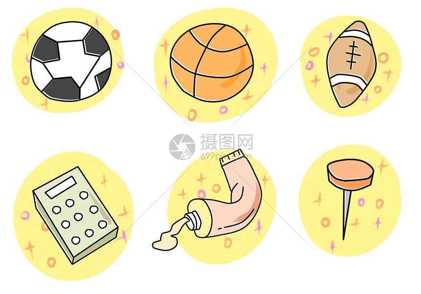 生活用品插画图片下载-正版图片400141301-摄图网