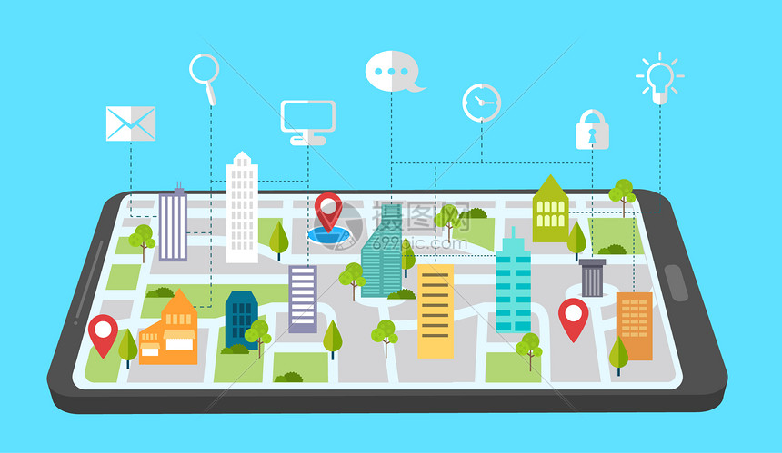 智慧城市插画图片下载-正版图片400143163-摄图网