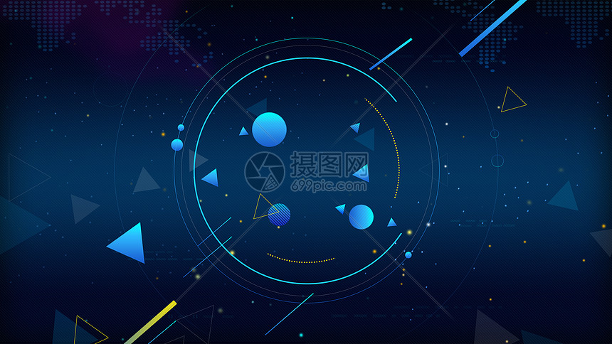 科技感背景插画图片下载-正版图片400143189-摄图网