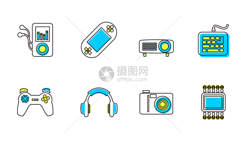 游戏图标插画图片下载-正版图片400189101-摄图网