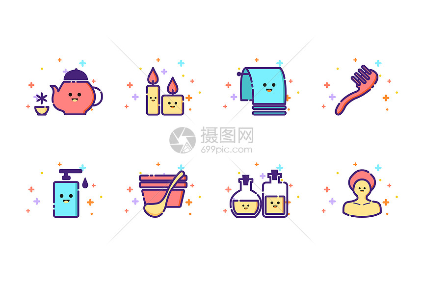 养生图标插画图片下载-正版图片400211701-摄图网