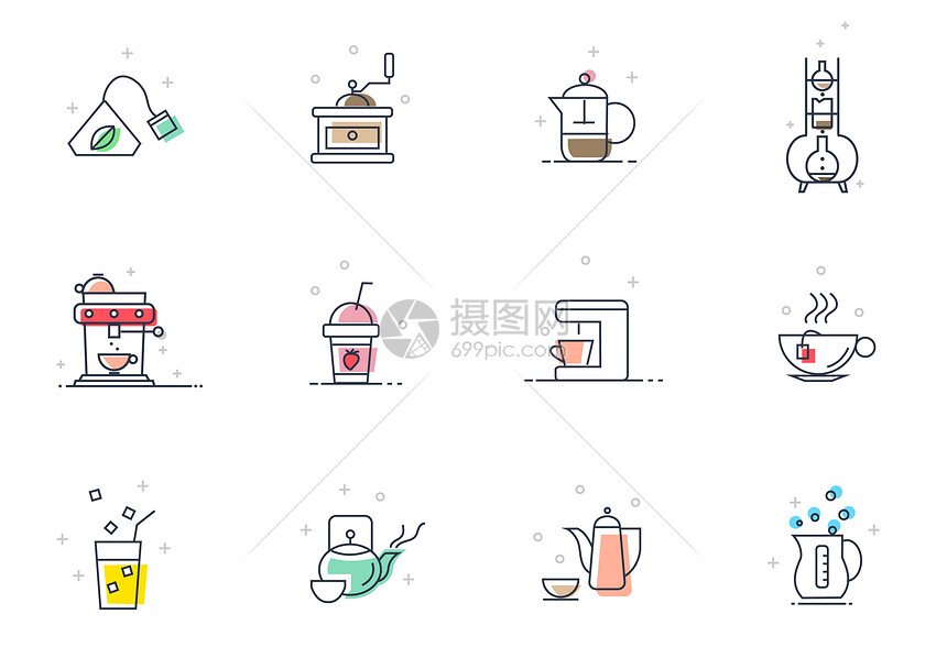 饮品饮料图标icon插画图片下载-正版图片400263545-摄图网