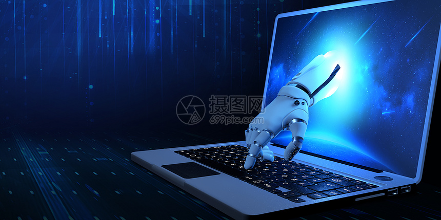 科技之手图片素材-正版创意图片400296409-摄图网