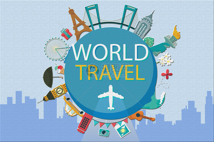 世界之旅插画图片下载-正版图片400333898-摄图网