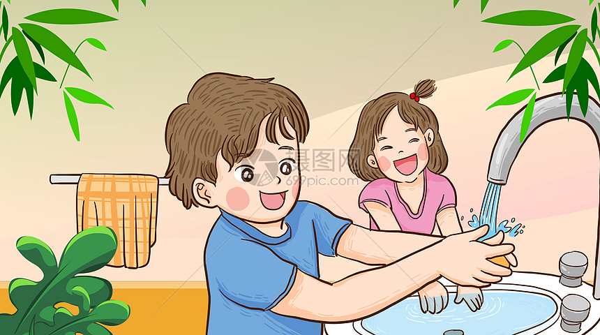 世界洗手日插画图片下载-正版图片400716362-摄图网