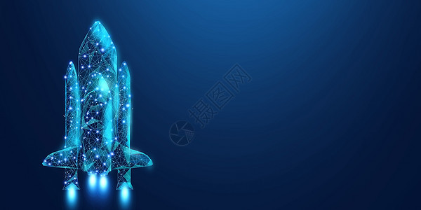 航天飞机科技背景图片素材-正版创意图片400102666-摄图网