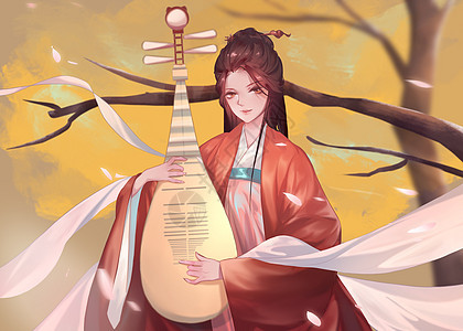 古风清朝宫廷女性插画图片下载-正版图片400462500-摄图网