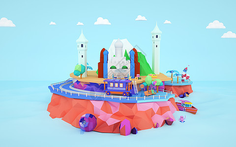 卡通城市空间图片素材-正版创意图片401219566-摄图网