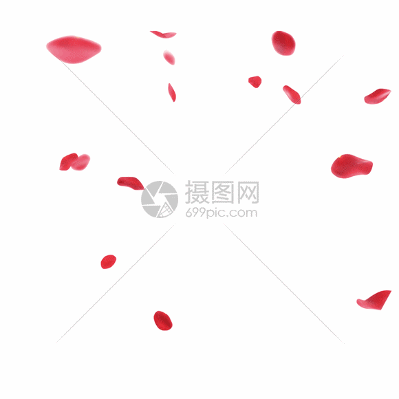 红色飘舞下落的花瓣gif动图图片-正版gif素材401395950-摄图网