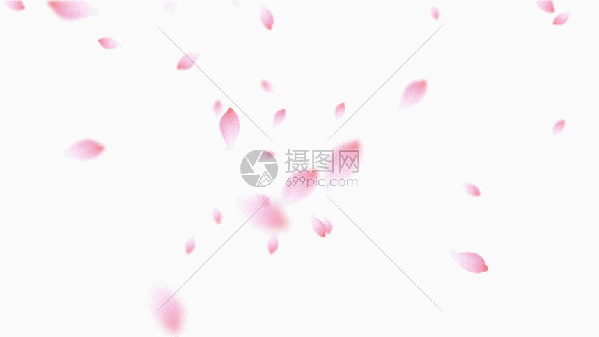桃花下落飘落gif动图图片-正版gif素材401397609-摄图网