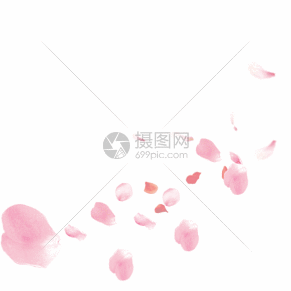 漂浮的花瓣gif动图图片-正版gif素材401402029-摄图网