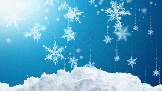 浪漫雪花飘落gif动图图片-正版gif素材401397910-摄图网