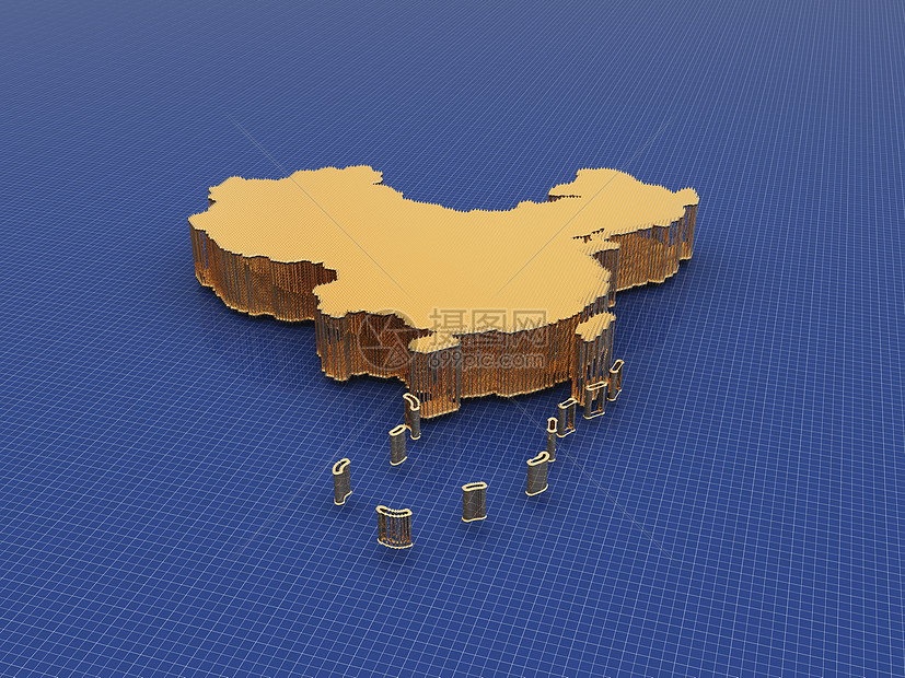 3D中国地图图片素材-正版创意图片401640856-摄图网
