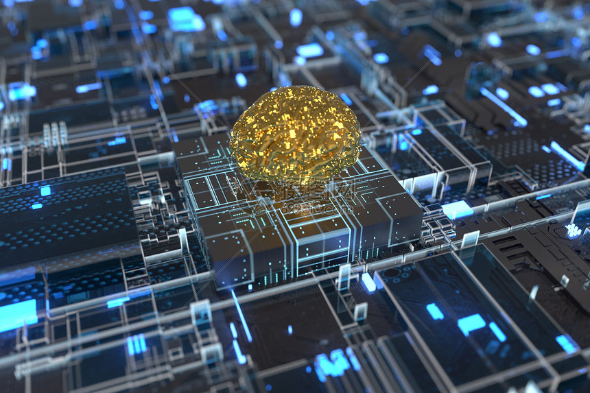 智能大脑芯片图片素材-正版创意图片401775121-摄图网