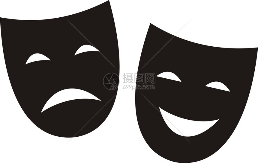 戏剧面具插画图片下载-正版图片402217457-摄图网
