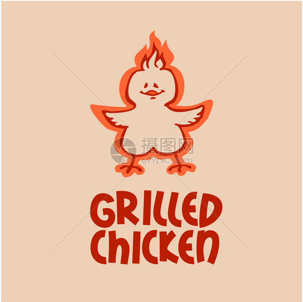 烤鸡公司标志插画图片下载-正版图片402226936-摄图网