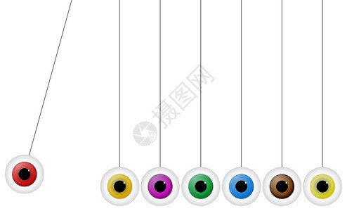 有蜘蛛的牛顿摇篮插画图片下载-正版图片402224774-摄图网