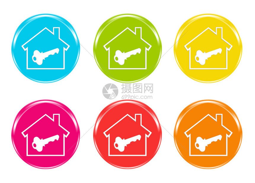 带有房屋标志住房住插画图片下载-正版图片402232136-摄图网