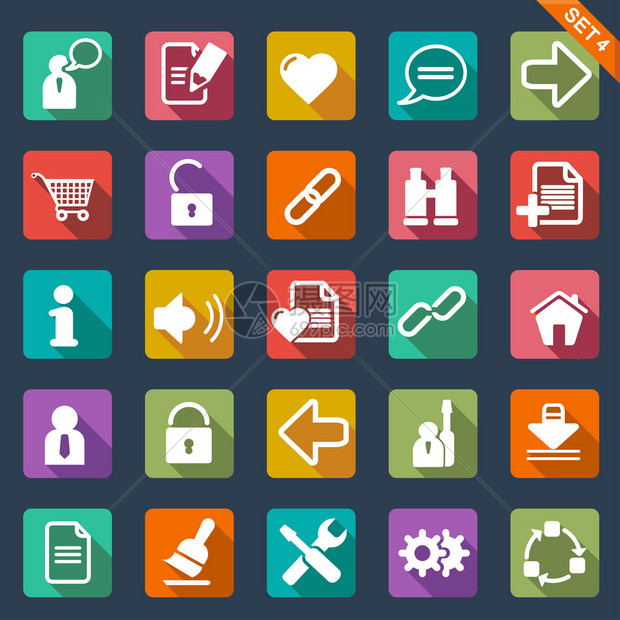 平整图标集插画图片下载-正版图片402240254-摄图网