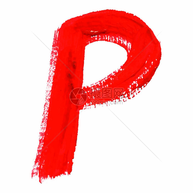 P白色背景的红色手写信件丙烯插画图片下载-正版图片402242030-摄图网