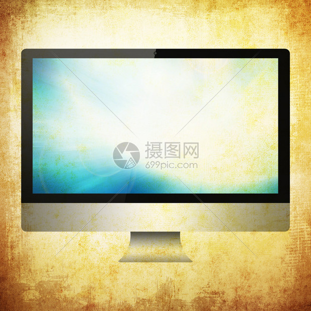 垃圾背景上的计算机插画图片下载-正版图片402244314-摄图网