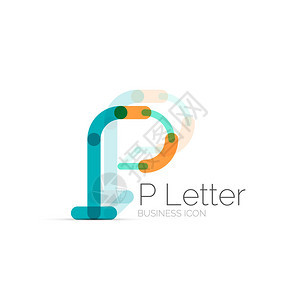 白色上隔离的最小P字体或插画图片下载-正版图片402255797-摄图网