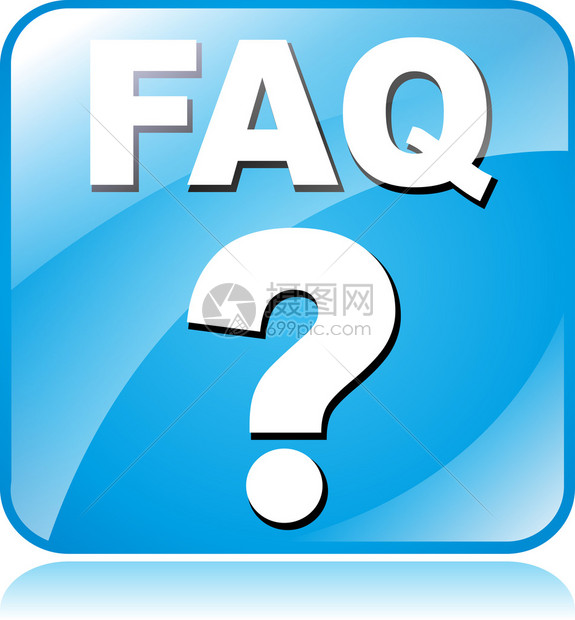 Faq的蓝色方形插画图片下载-正版图片402257746-摄图网