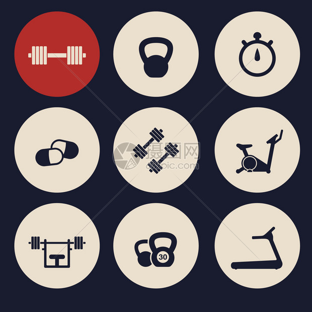 健康图标设置了4矢量图示eps10插画图片下载-正版图片402280908-摄图网