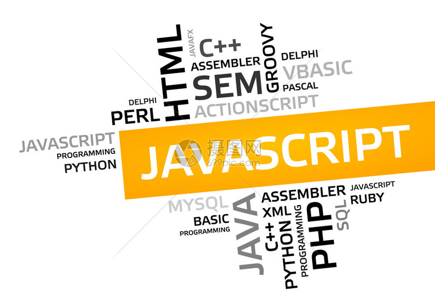 JAVASCRIPT字云标记云矢量图插画图片下载-正版图片402301405-摄图网