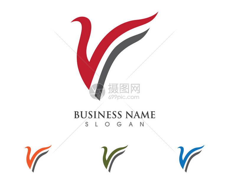 V字母Log插画图片下载-正版图片402309154-摄图网