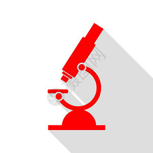 实验室的化学显微镜符号红色纸张样式图标插画图片下载-正版图片402298680-摄图网