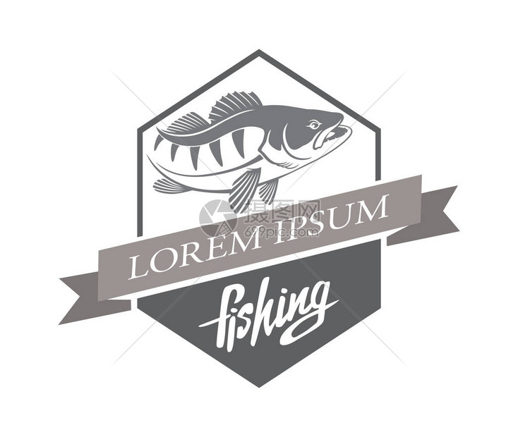 鱼类标志zande插画图片下载-正版图片402326400-摄图网