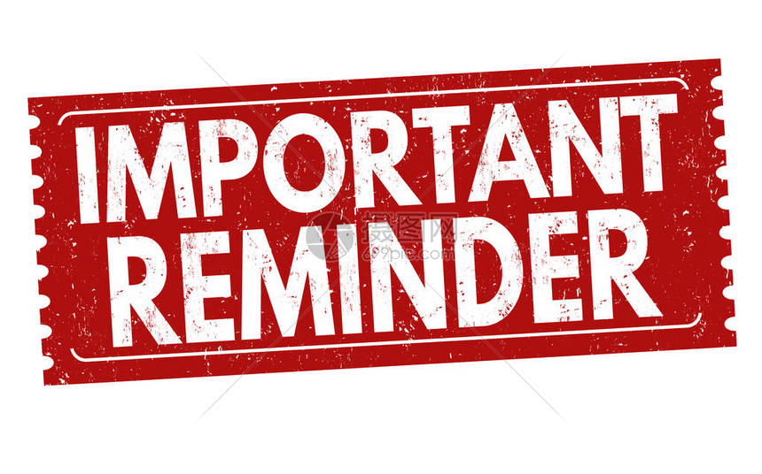 重要提醒用白色背景矢量插图上的胶贴印插画图片下载-正版图片402328986-摄图网