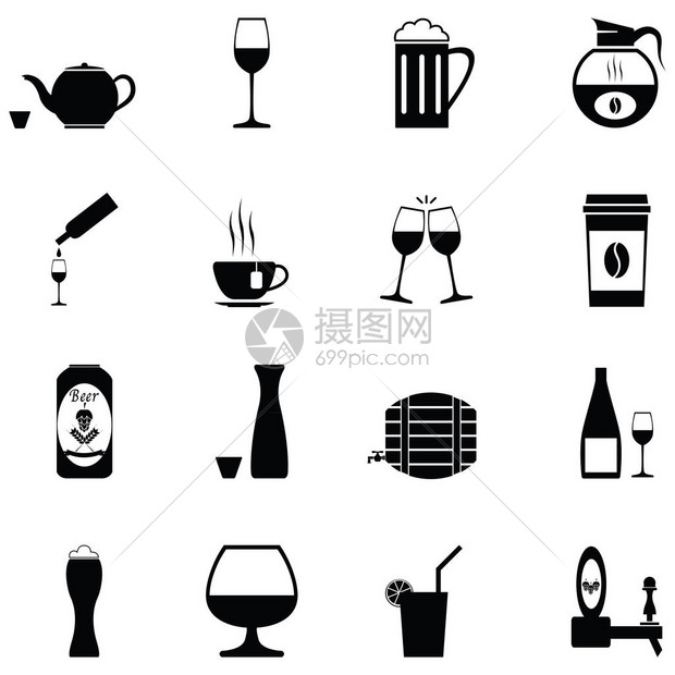 饮料图标集插画图片下载-正版图片402337740-摄图网