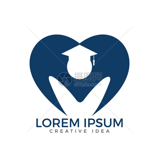 学生Logo设计教育Logo体制和教育插画图片下载-正版图片402338392-摄图网