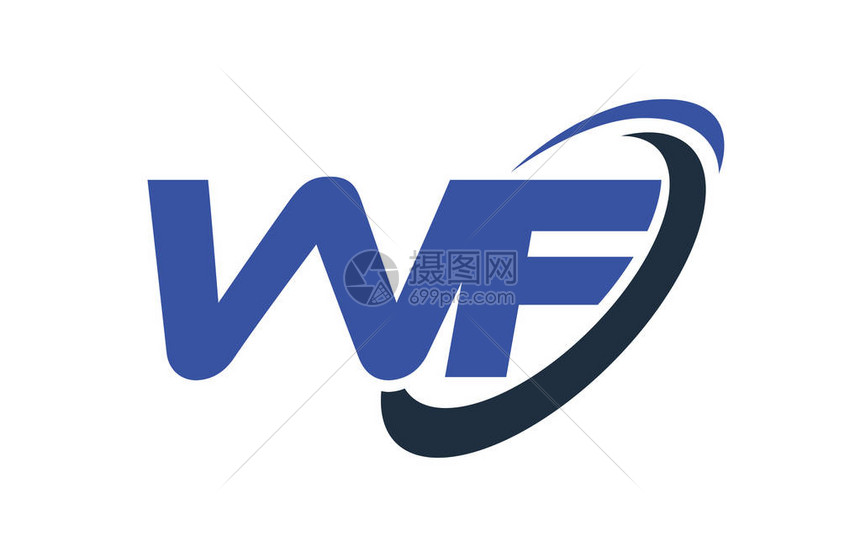 WFWWLogoSwoushEllipse蓝插画图片下载-正版图片402341031-摄图网