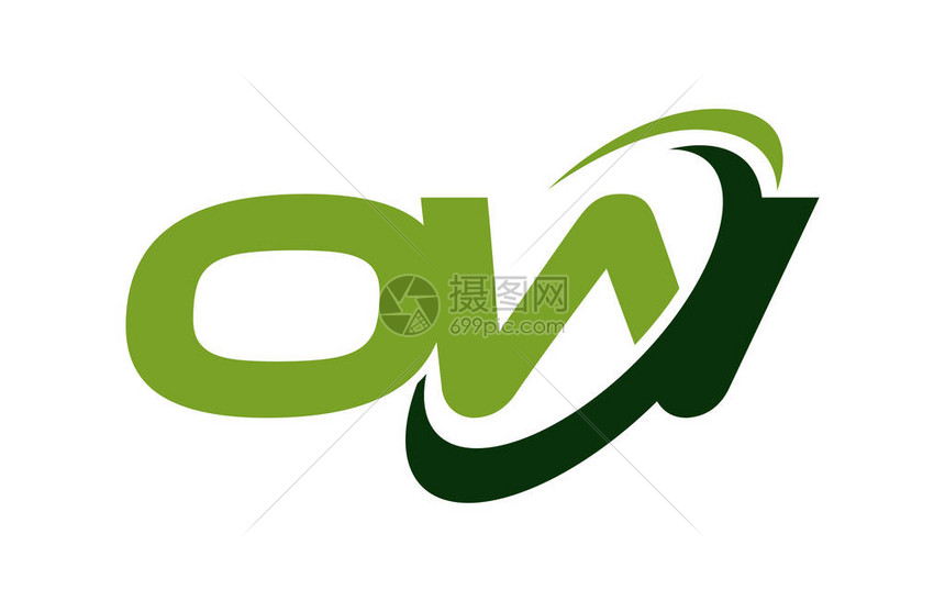 OWLogoSwoush椭圆绿插画图片下载-正版图片402346913-摄图网