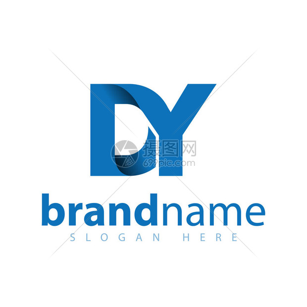 DY字母链接的Log插画图片下载-正版图片402357145-摄图网