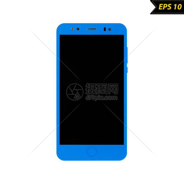 白色背景上的智能手机矢量图插画图片下载-正版图片402362505-摄图网