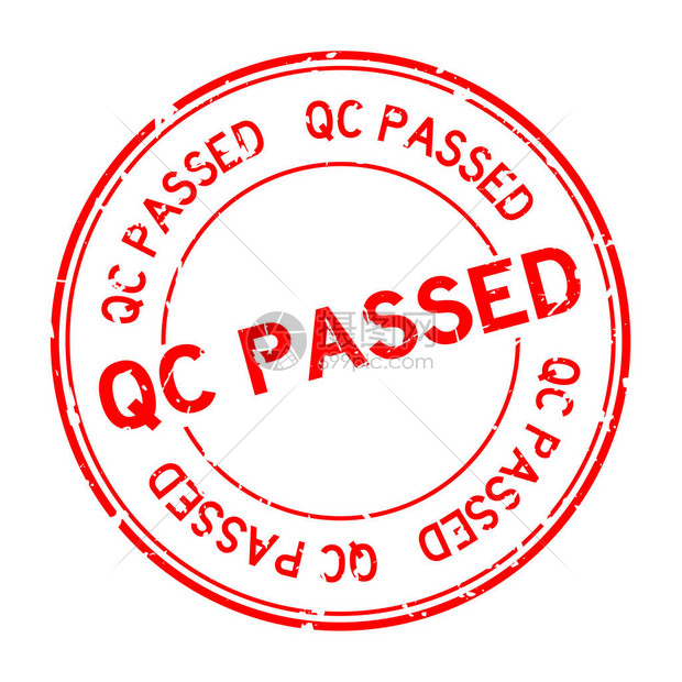 Grunge红色QC在白色背景的橡胶印插画图片下载-正版图片402368641-摄图网