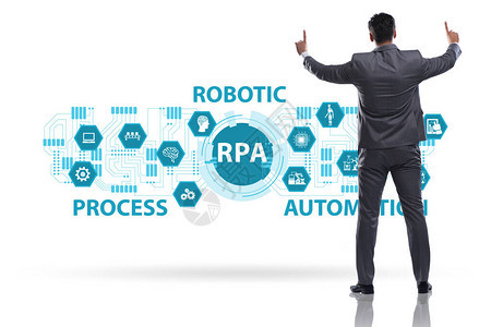 RPA的说明机器人程序自动图片素材-正版创意图片402392764-摄图网