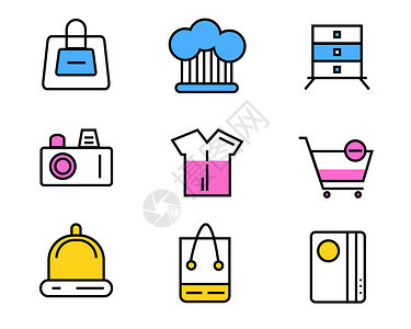 线性ICON图标商务元素套图svg图标插画图片下载-正版图片402396655-摄图网